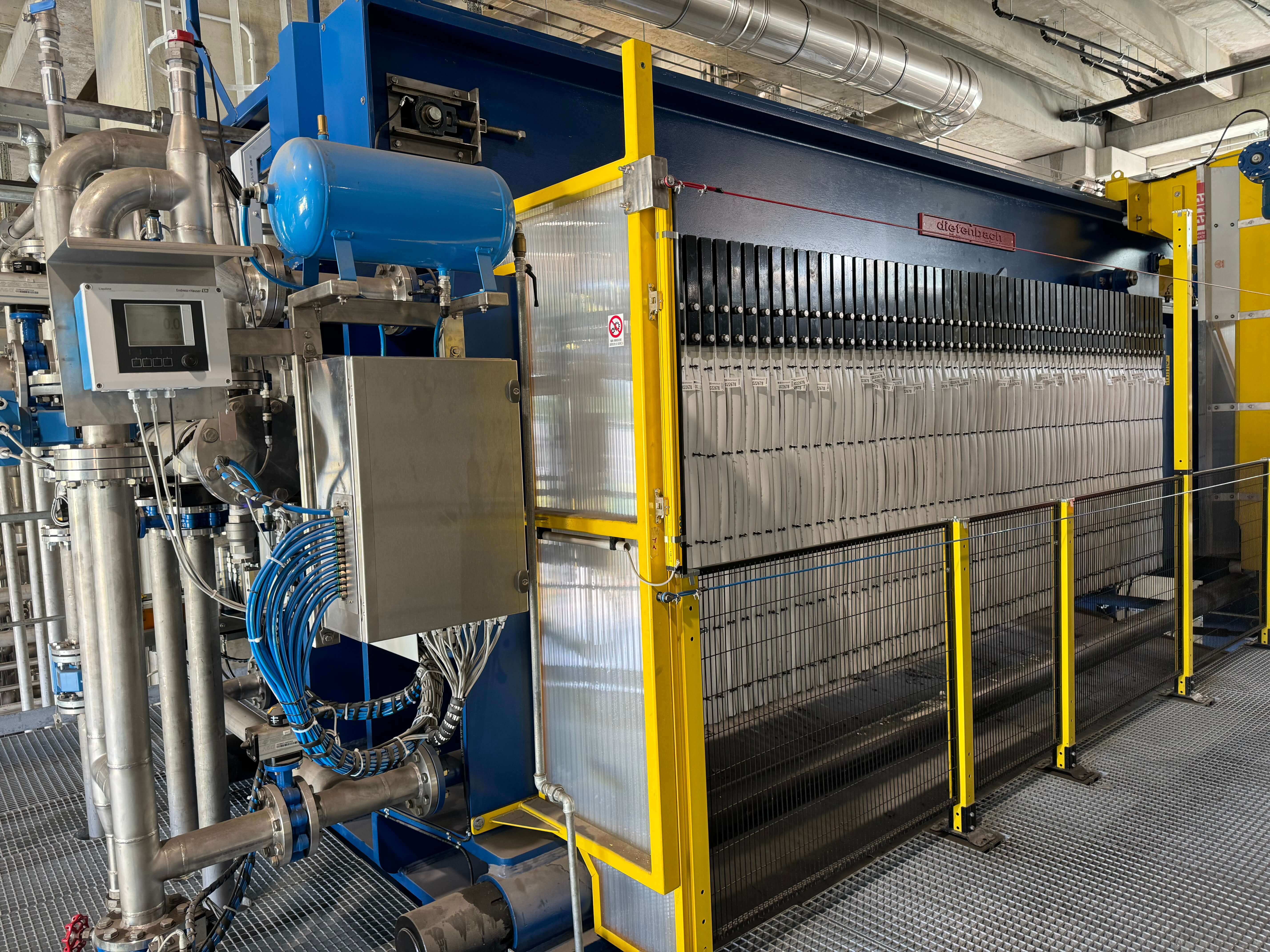 Eco R.O.E. Recycles Water with Diefenbach Overhead Beam Filter Press